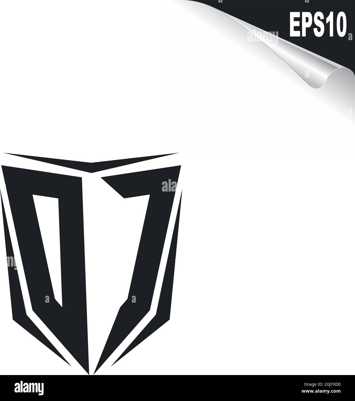 Initial DC logo design with Shield style, Logo business branding Stock ...