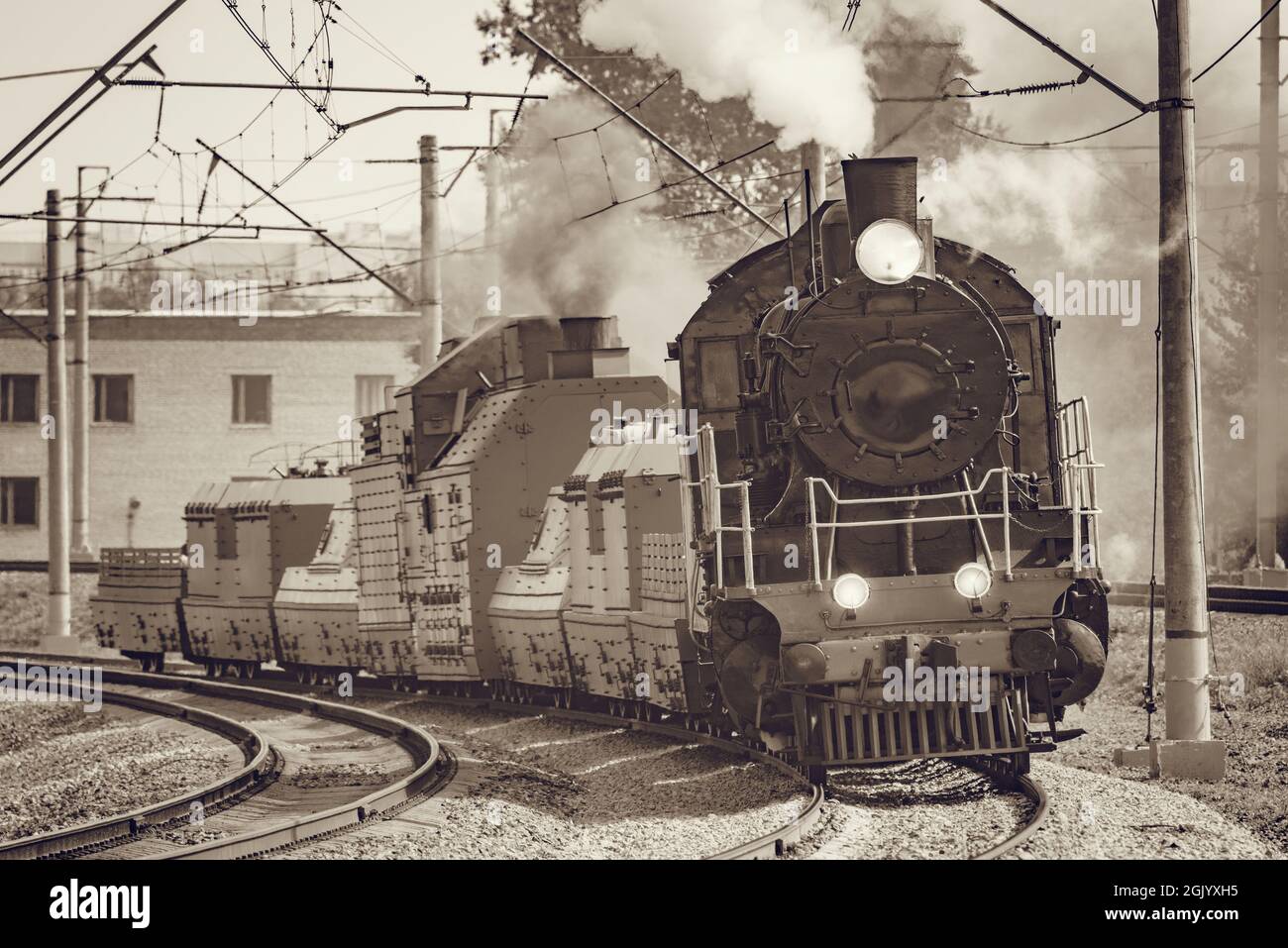 Armoured rail train hi-res stock photography and images - Alamy