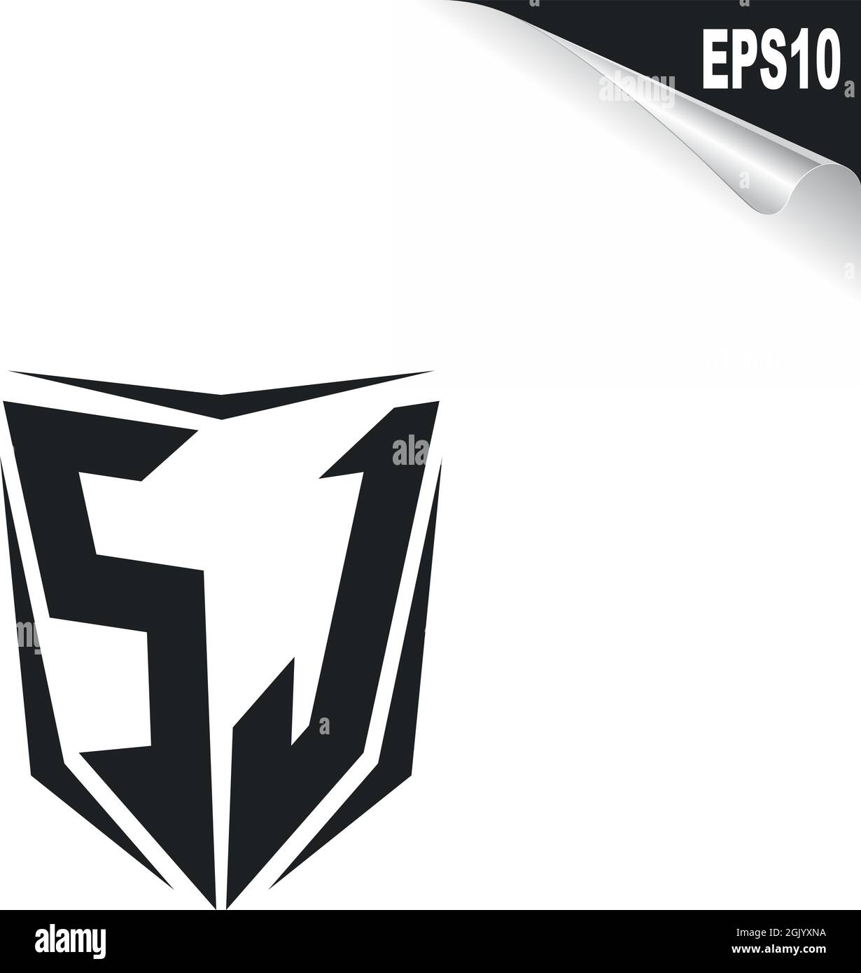 Initial SJ logo design with Shield style, Logo business branding Stock Vector Image & Art - Alamy