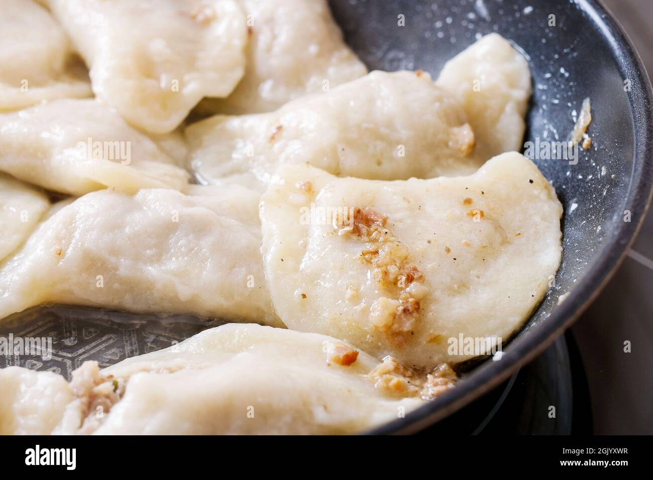 Polish dumplings, traditional dinner dish Stock Photo - Alamy