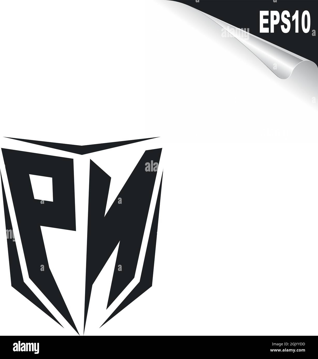 Initial PN logo design with Shield style, Logo business branding Stock ...