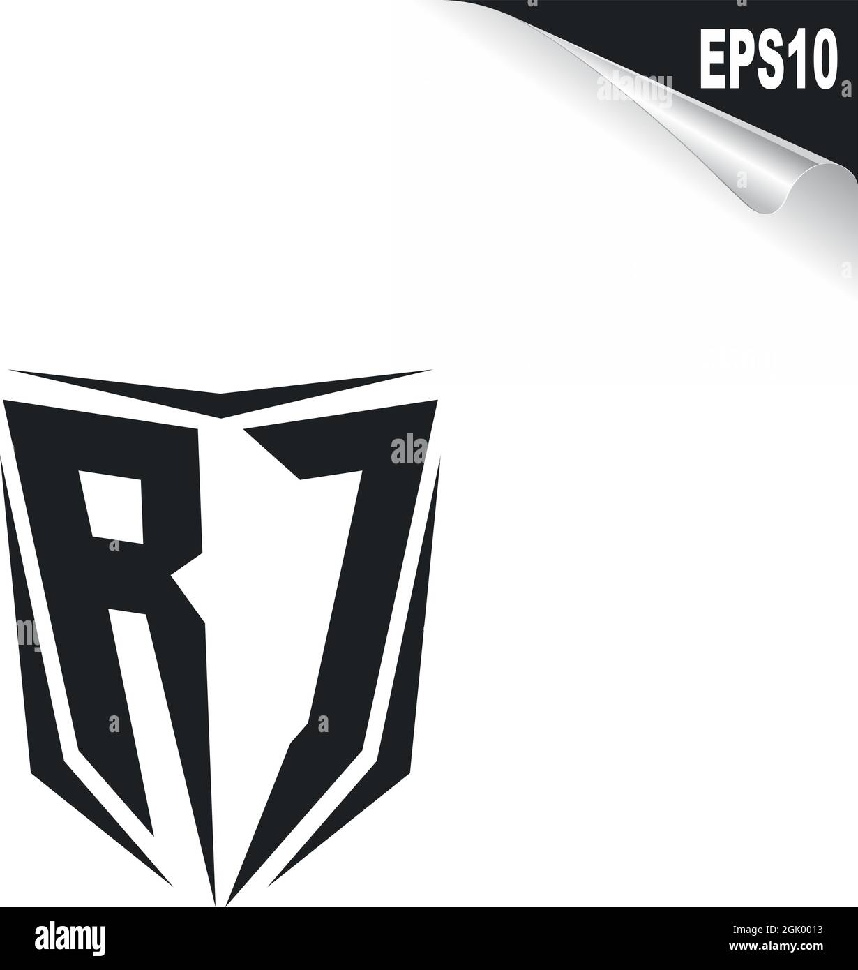 Initial RC logo design with Shield style, Logo business branding Stock ...