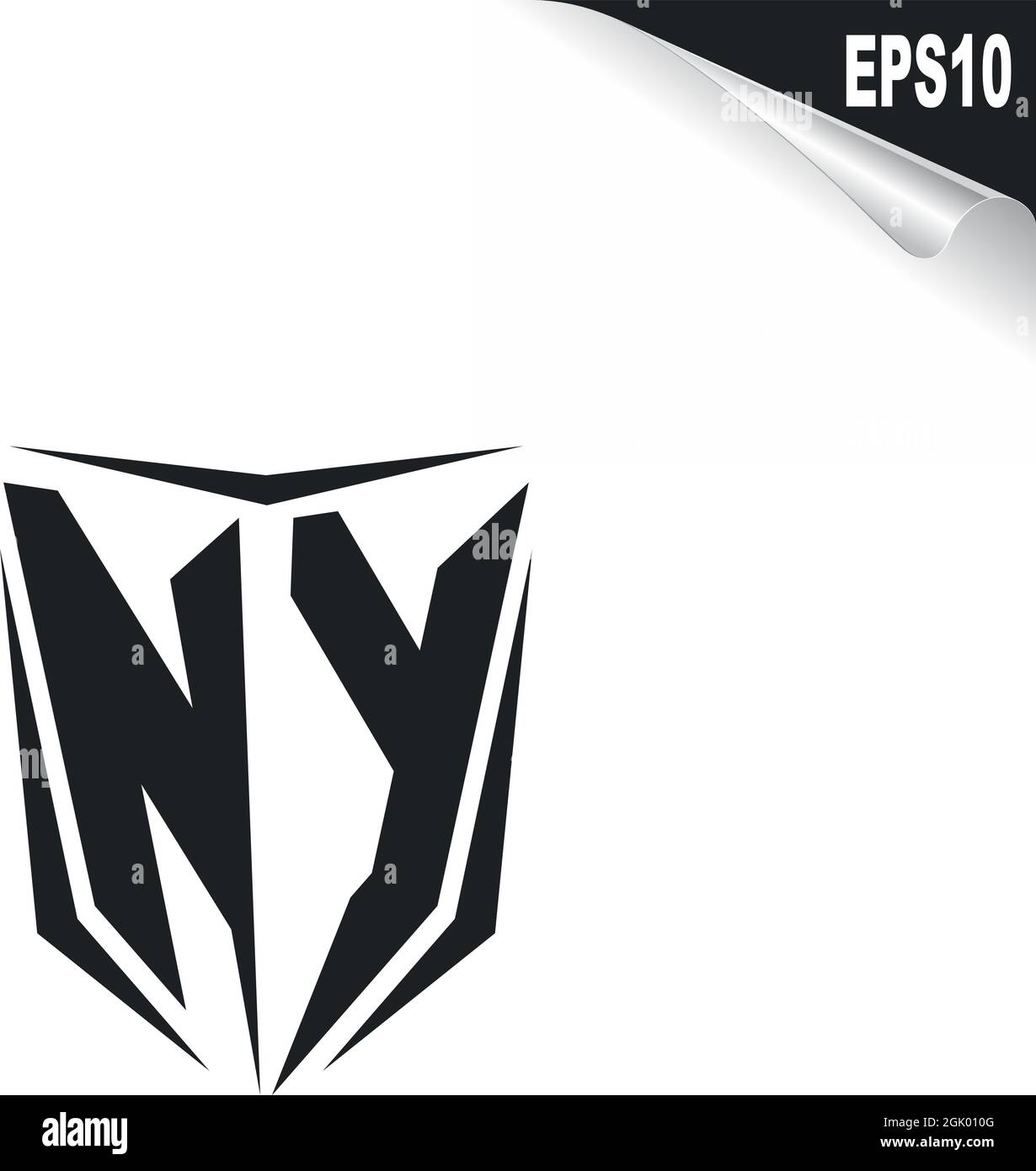 Ny logo design Stock Vector Images - Alamy