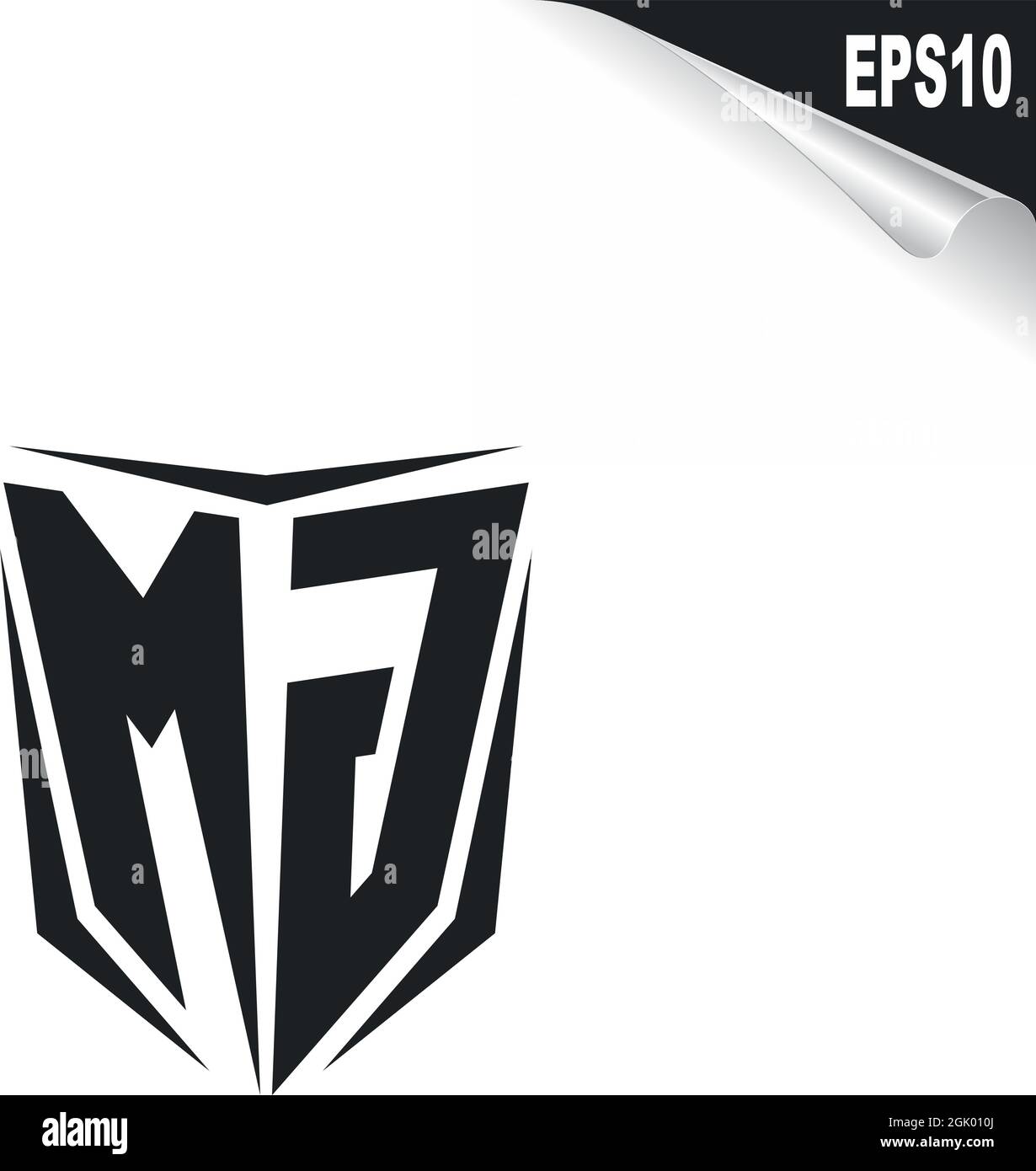 Initial MG logo design with Shield style, Logo business branding Stock ...