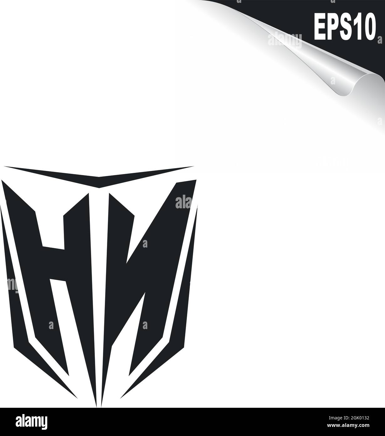 Initial HN logo design with Shield style, Logo business branding Stock ...