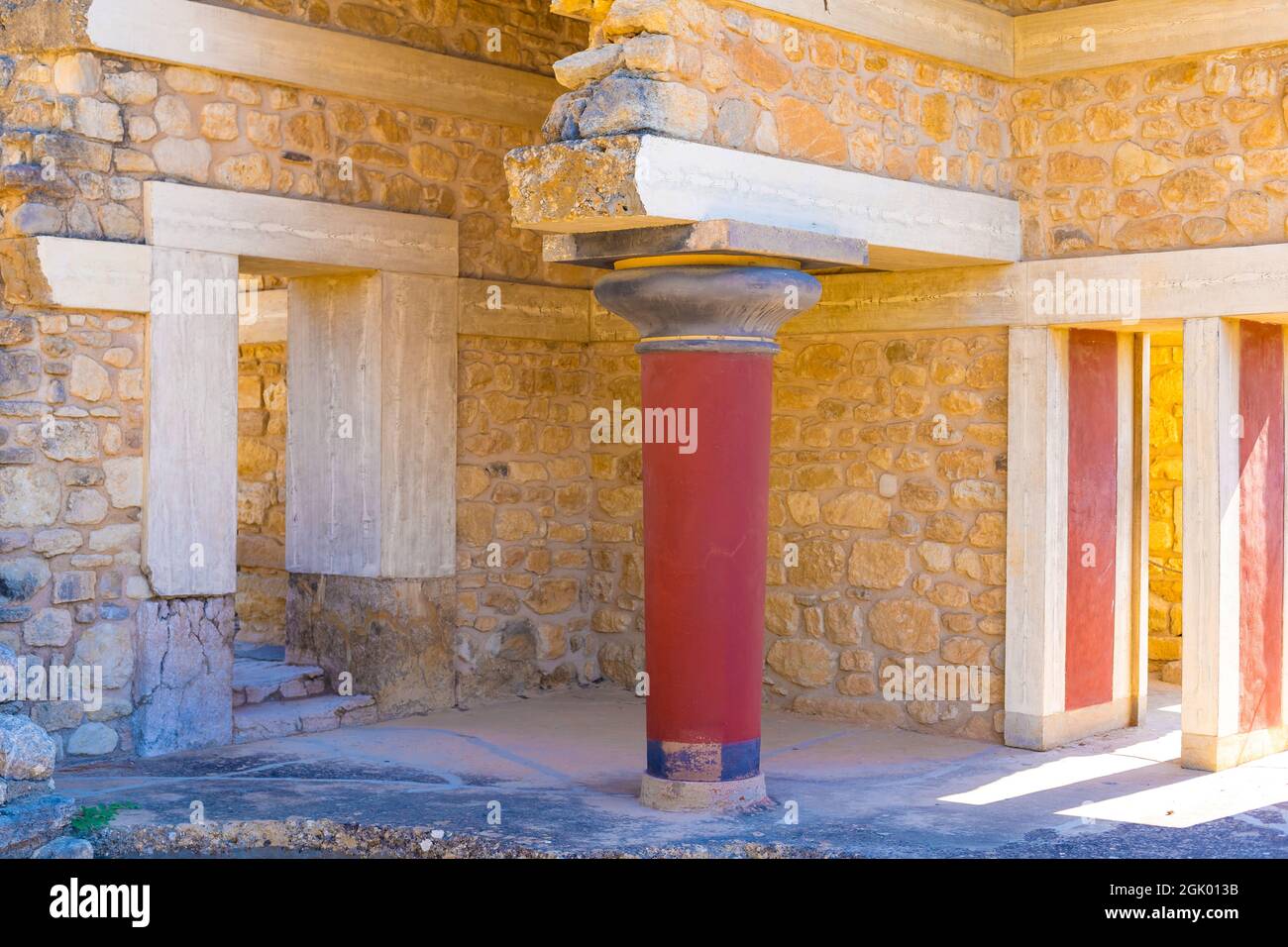 Knossos Crete, top view, Greece Stock Photo - Alamy