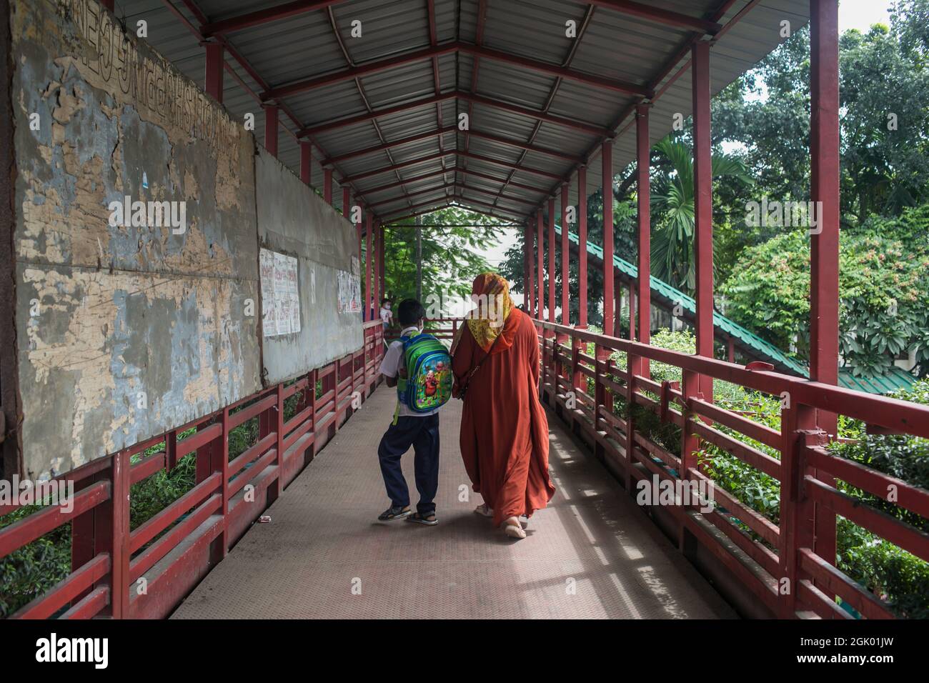 Students and their guardians return home after classes. After nearly 18 ...