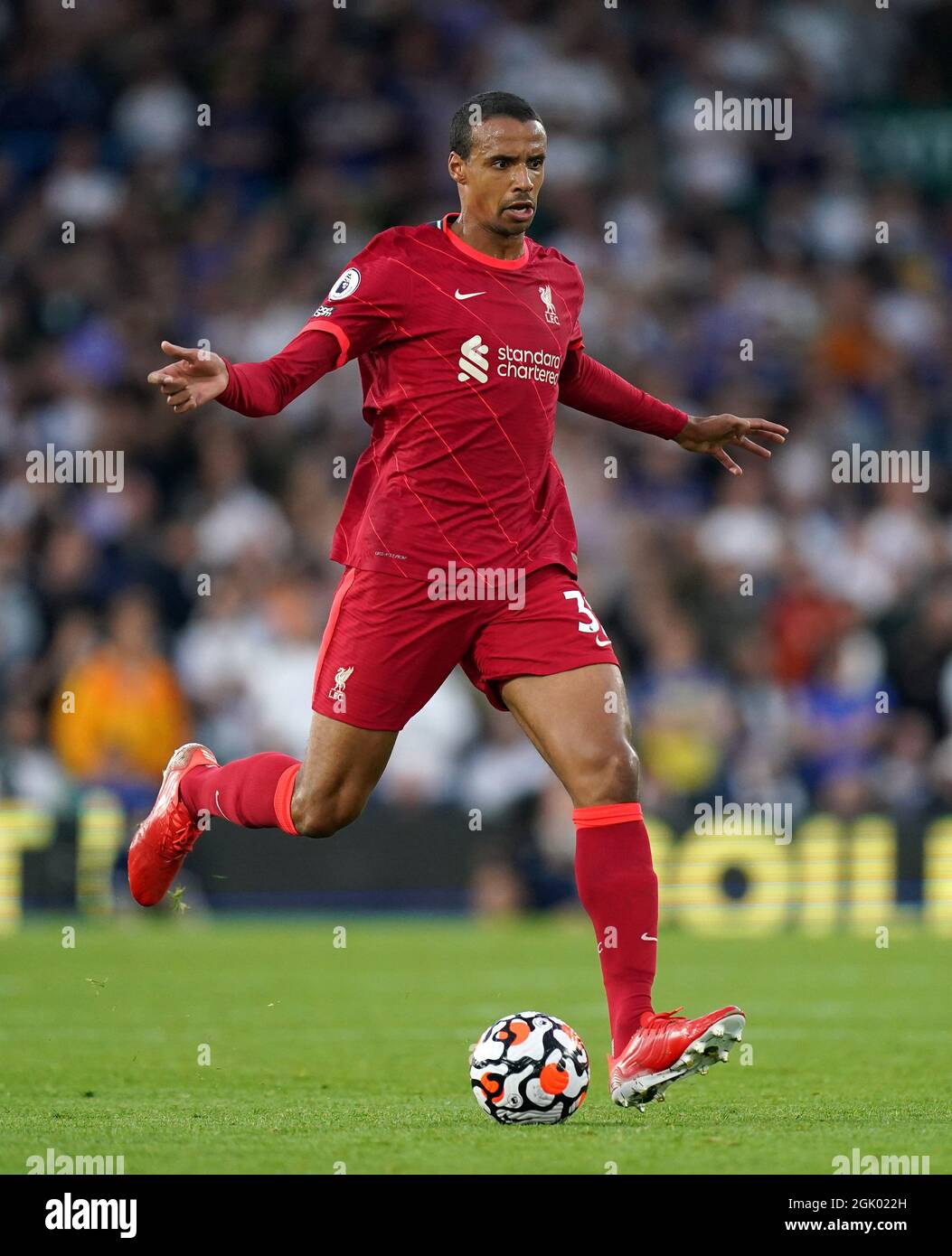 Liverpool's Joel Matip during the Premier League match at Elland Road, Leeds. Picture date ...