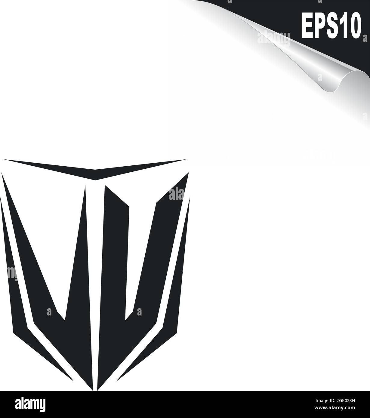 Initial VU logo design with Shield style, Logo business branding Stock ...