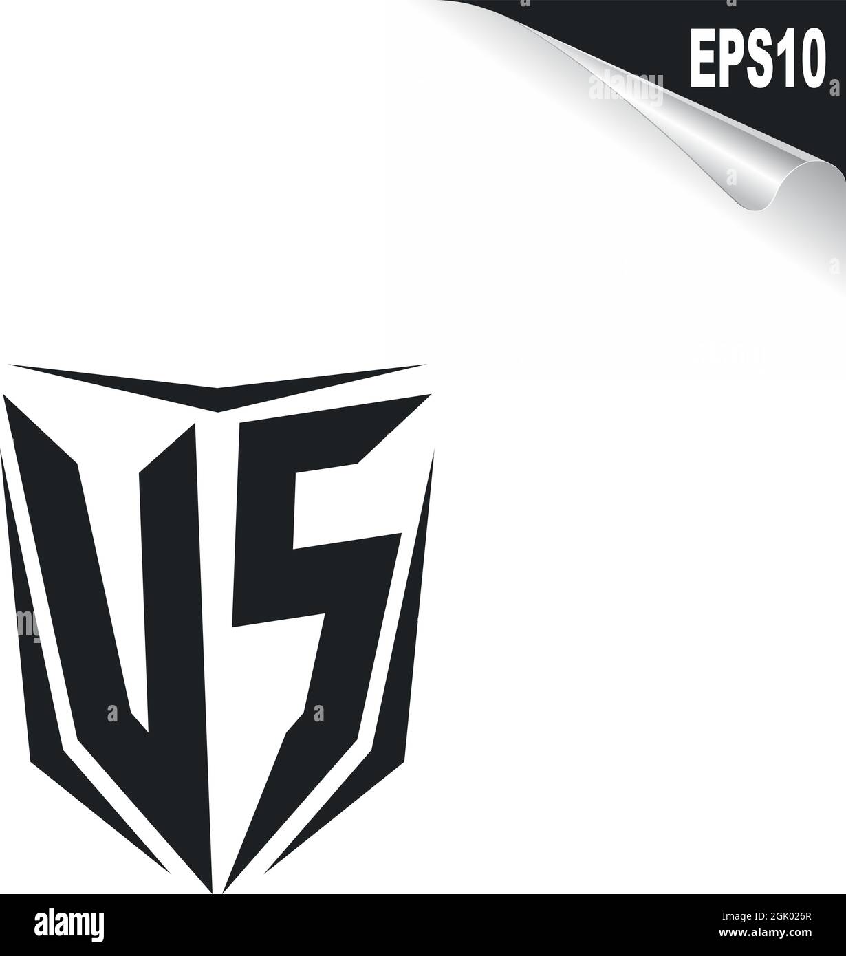 Initial US logo design with Shield style, Logo business branding Stock ...