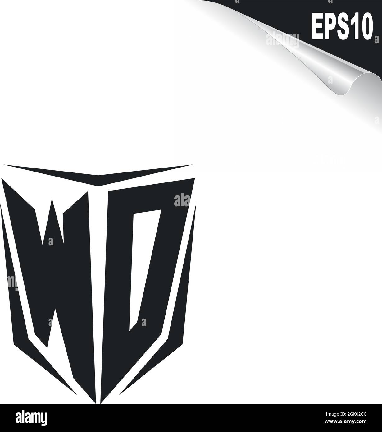 Initial WD logo design with Shield style, Logo business branding Stock Vector Image & Art - Alamy