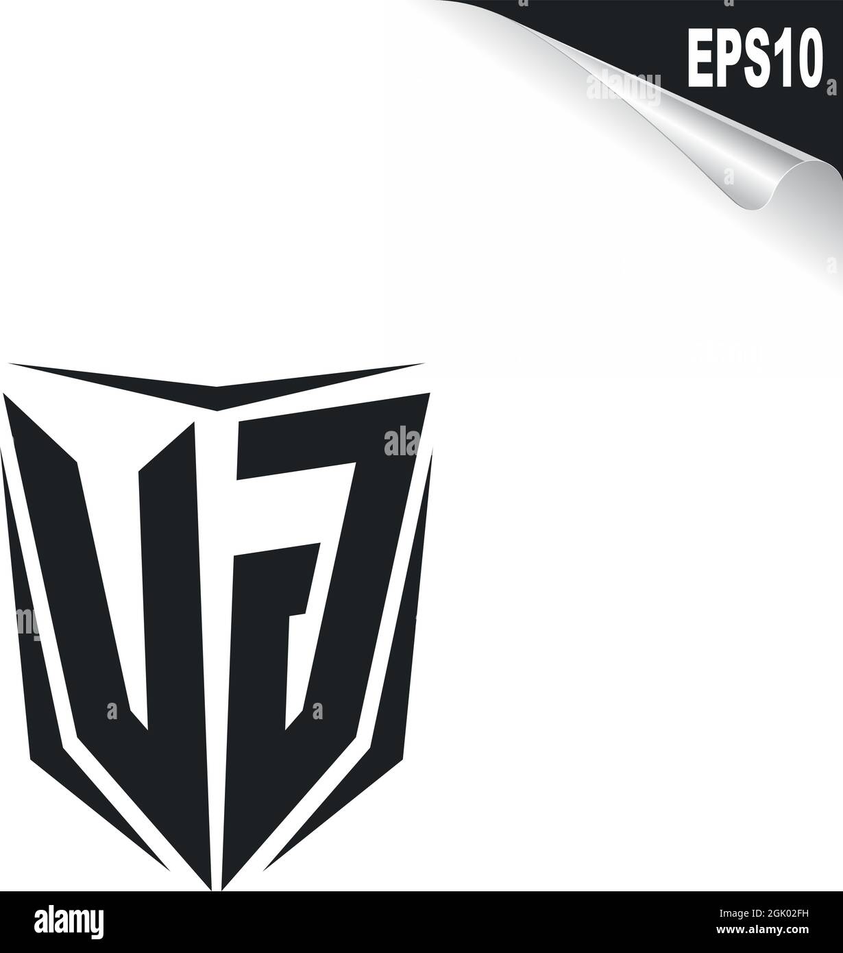 Initial UG logo design with Shield style, Logo business branding Stock ...