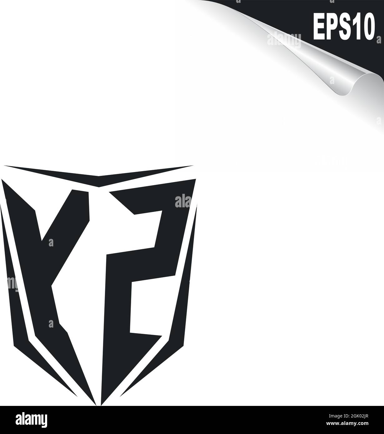 Initial YZ logo design with Shield style, Logo business branding Stock Vector Image & Art - Alamy