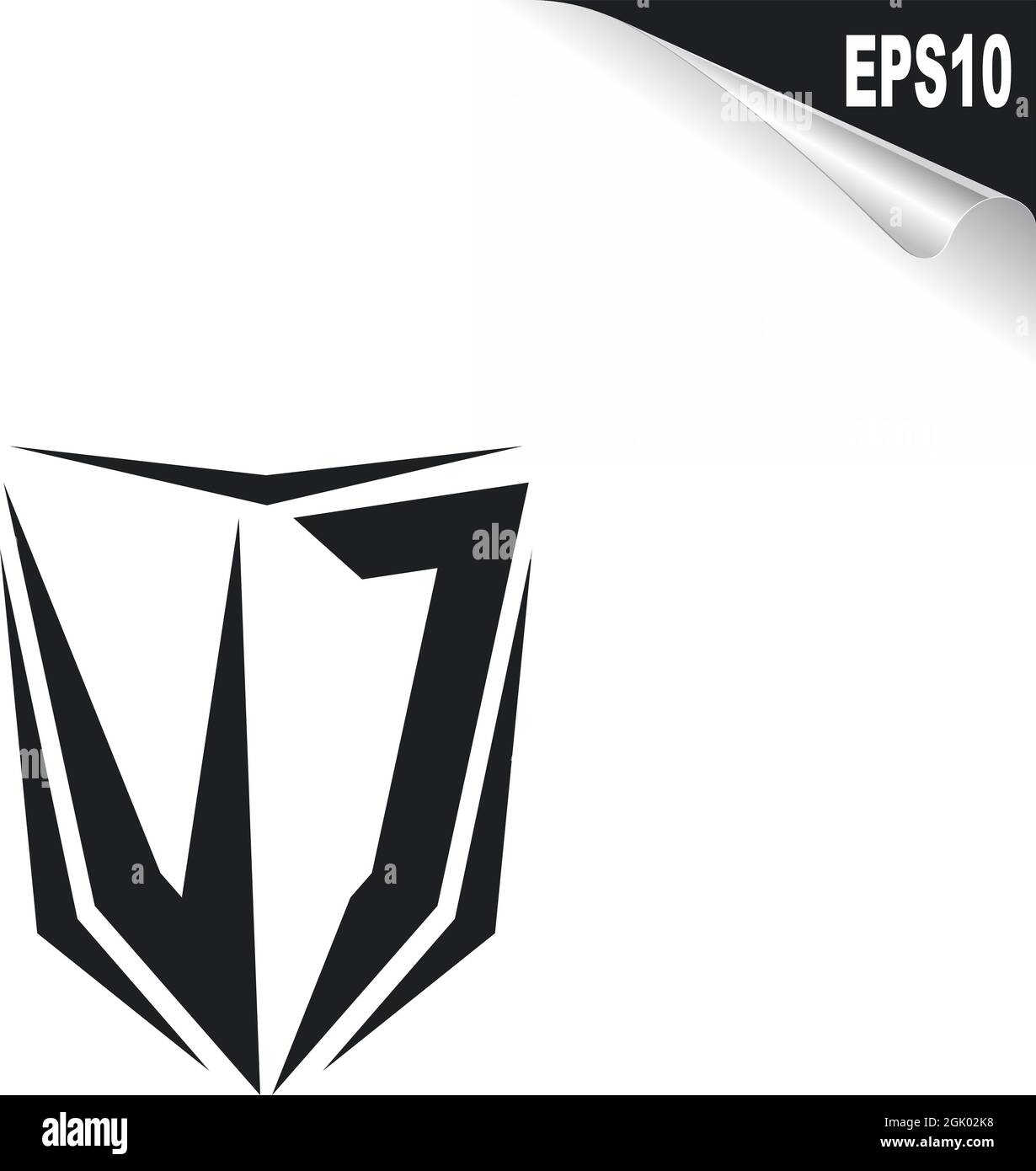 Initial VC logo design with Shield style, Logo business branding Stock ...