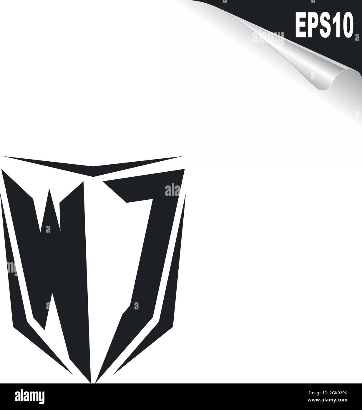 Initial WC logo design with Shield style, Logo business branding Stock ...