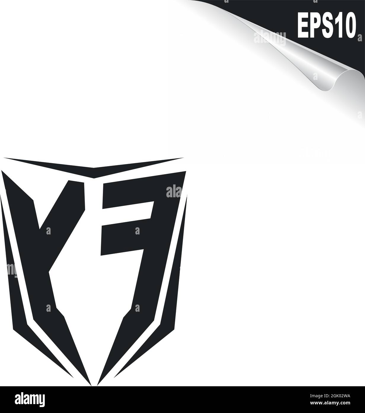 Initial YE logo design with Shield style, Logo business branding Stock ...