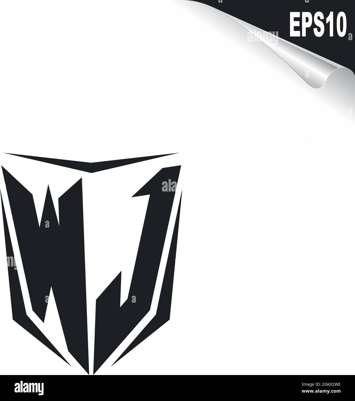 Initial WJ logo design with Shield style, Logo business branding Stock Vector Image & Art - Alamy