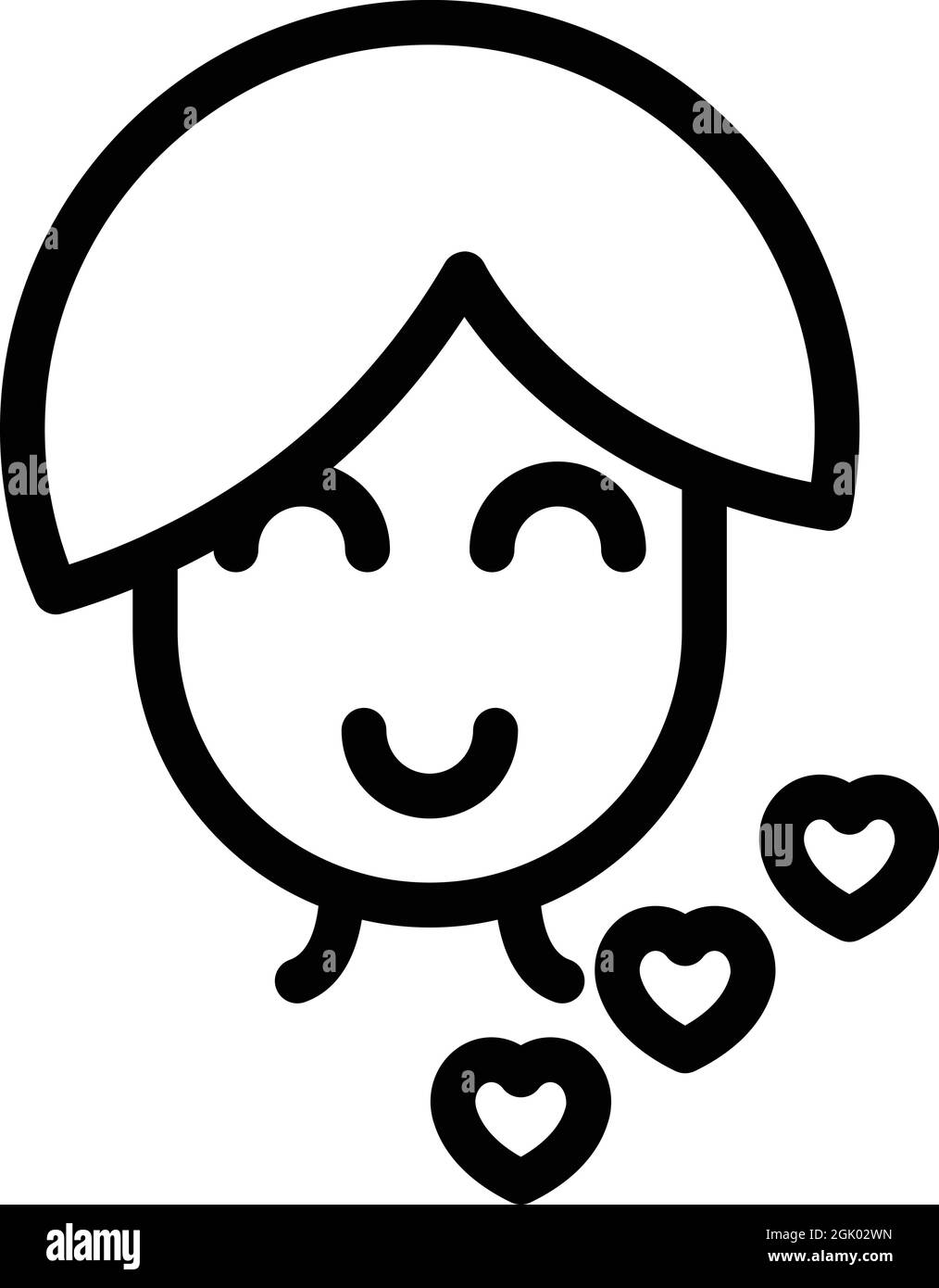 Mother love icon outline vector. Mom day. Happy parent Stock Vector ...