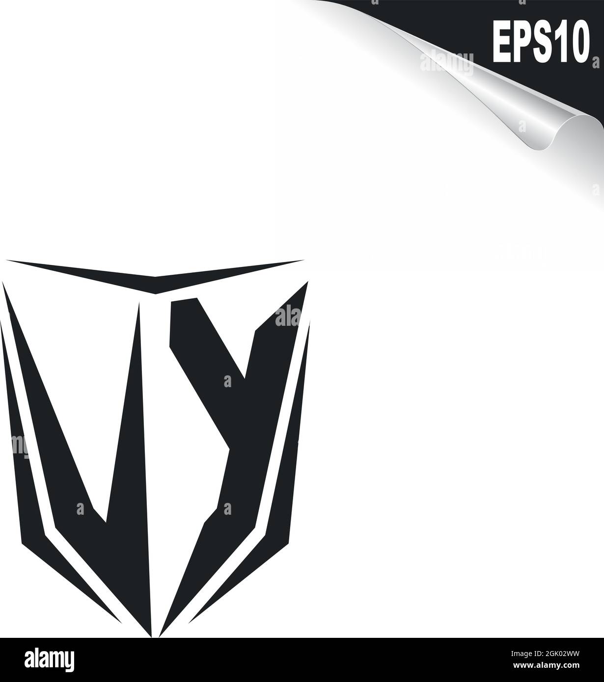 Initial VY logo design with Shield style, Logo business branding Stock ...