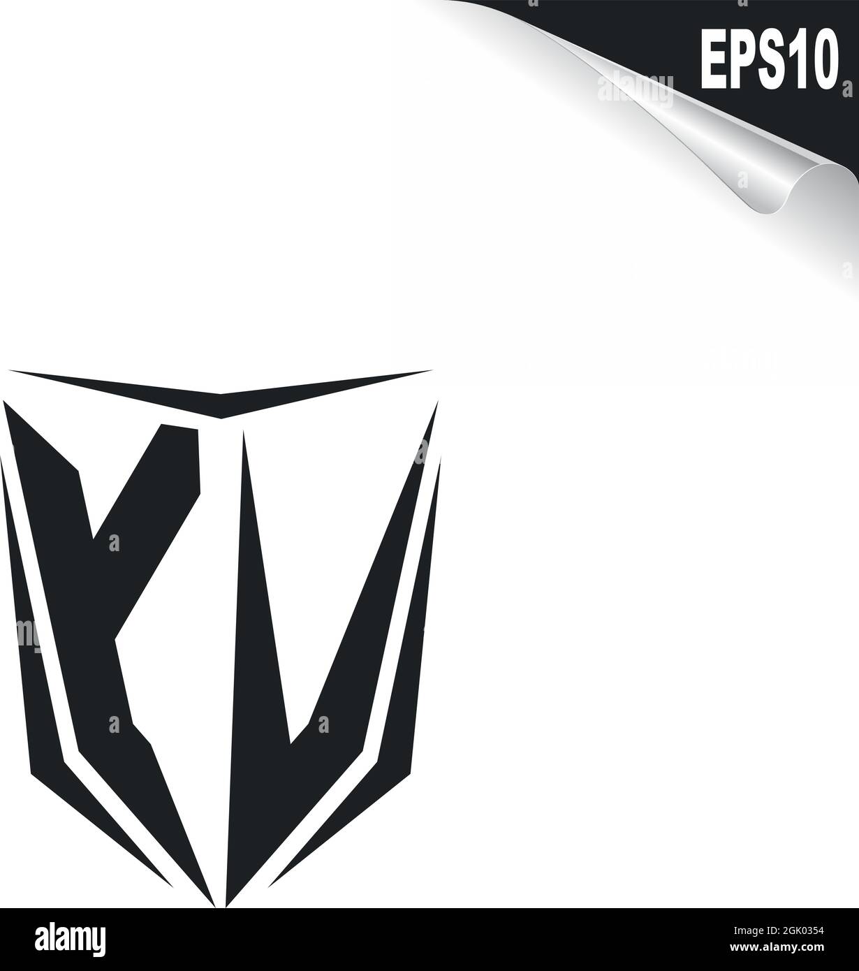 Initial YV logo design with Shield style, Logo business branding Stock ...