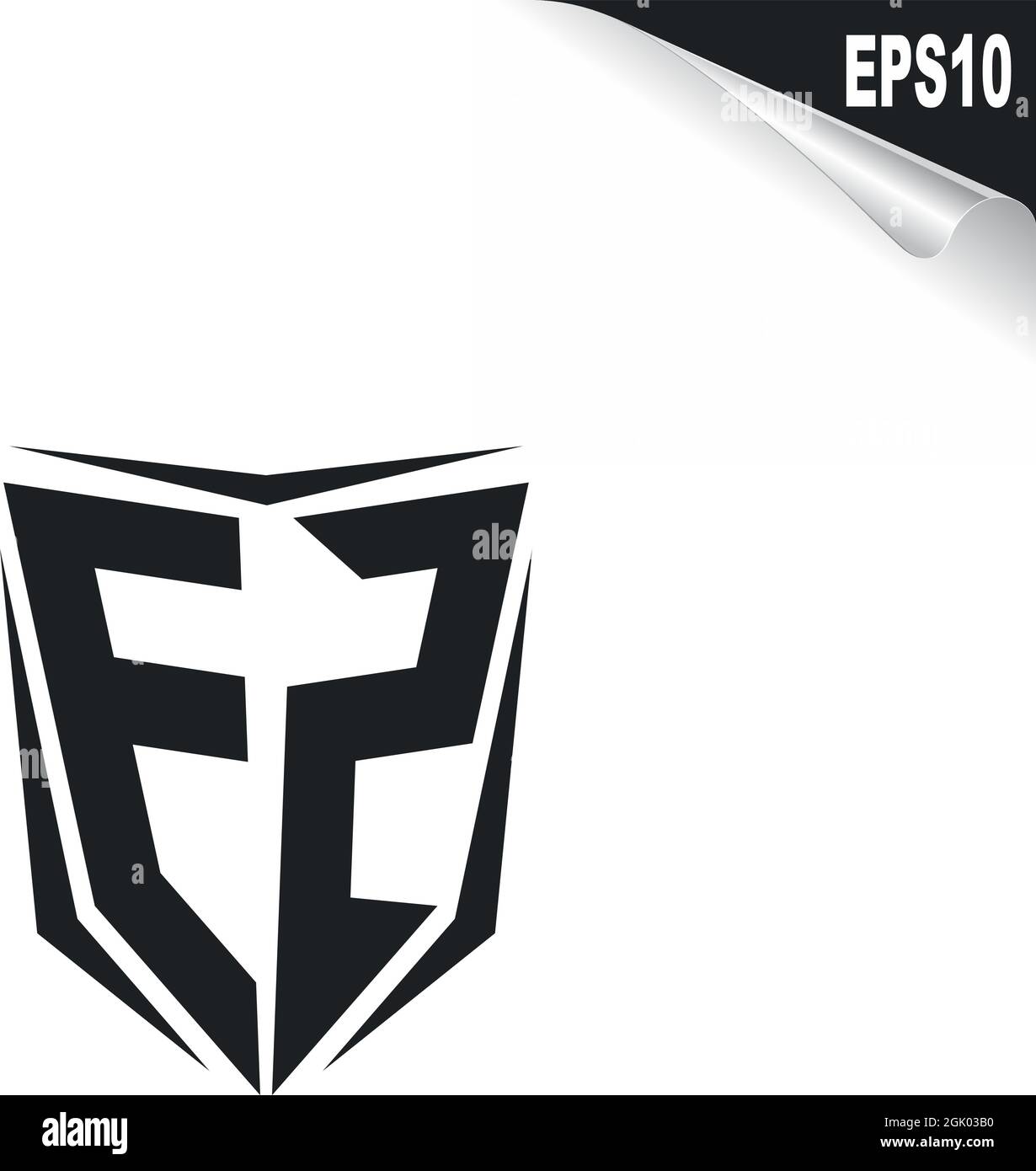 Initial EZ logo design with Shield style, Logo business branding Stock ...