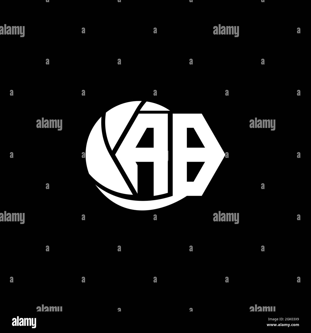 Initial AB logo design Geometric and Circle style, Logo business ...