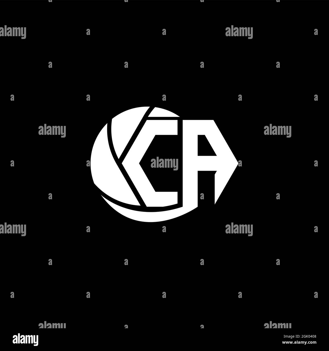 Initial CA logo design Geometric and Circle style, Logo business ...