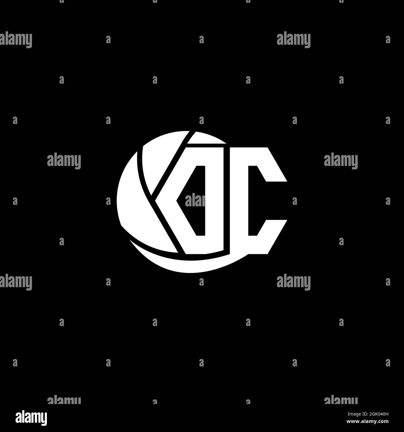 Initial DC logo design Geometric and Circle style, Logo business ...