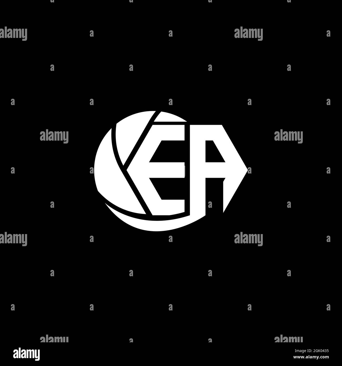 Initial EA logo design Geometric and Circle style, Logo business ...