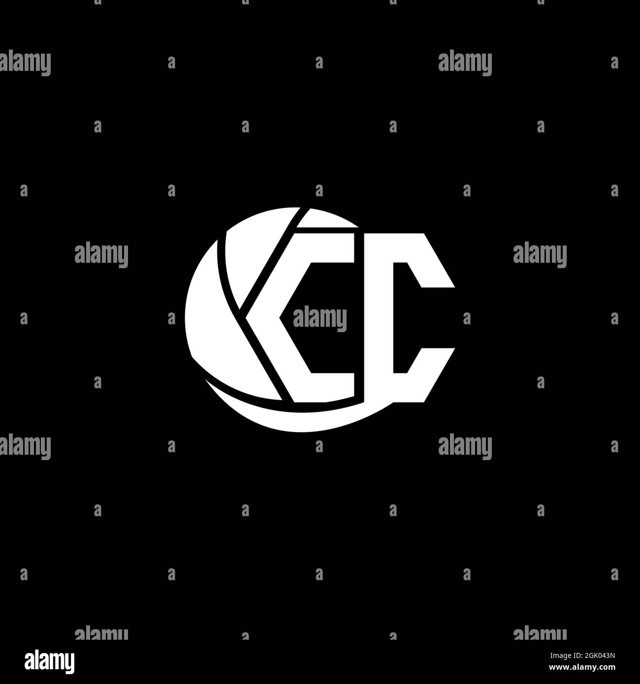 Initial CC logo design Geometric and Circle style, Logo business ...