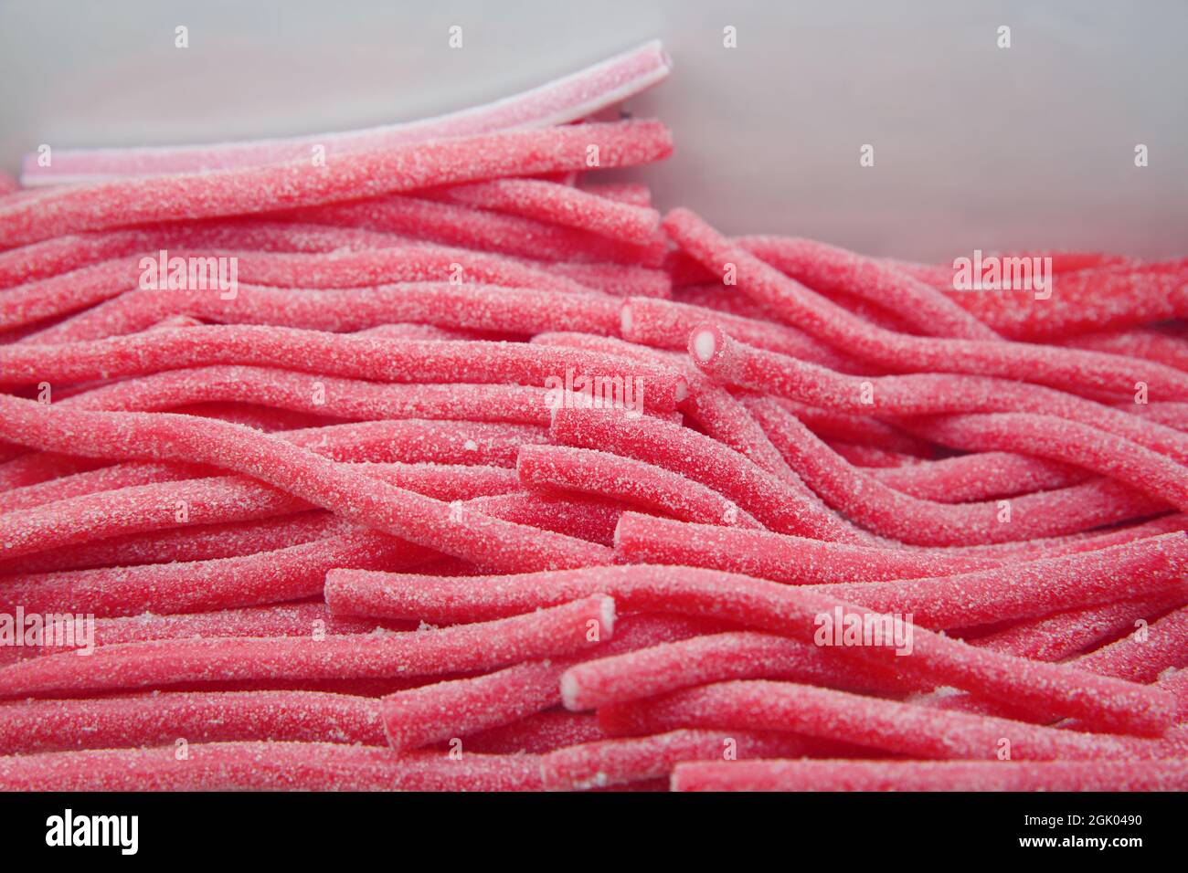Plastic box with sweets in candy shop Stock Photo - Alamy