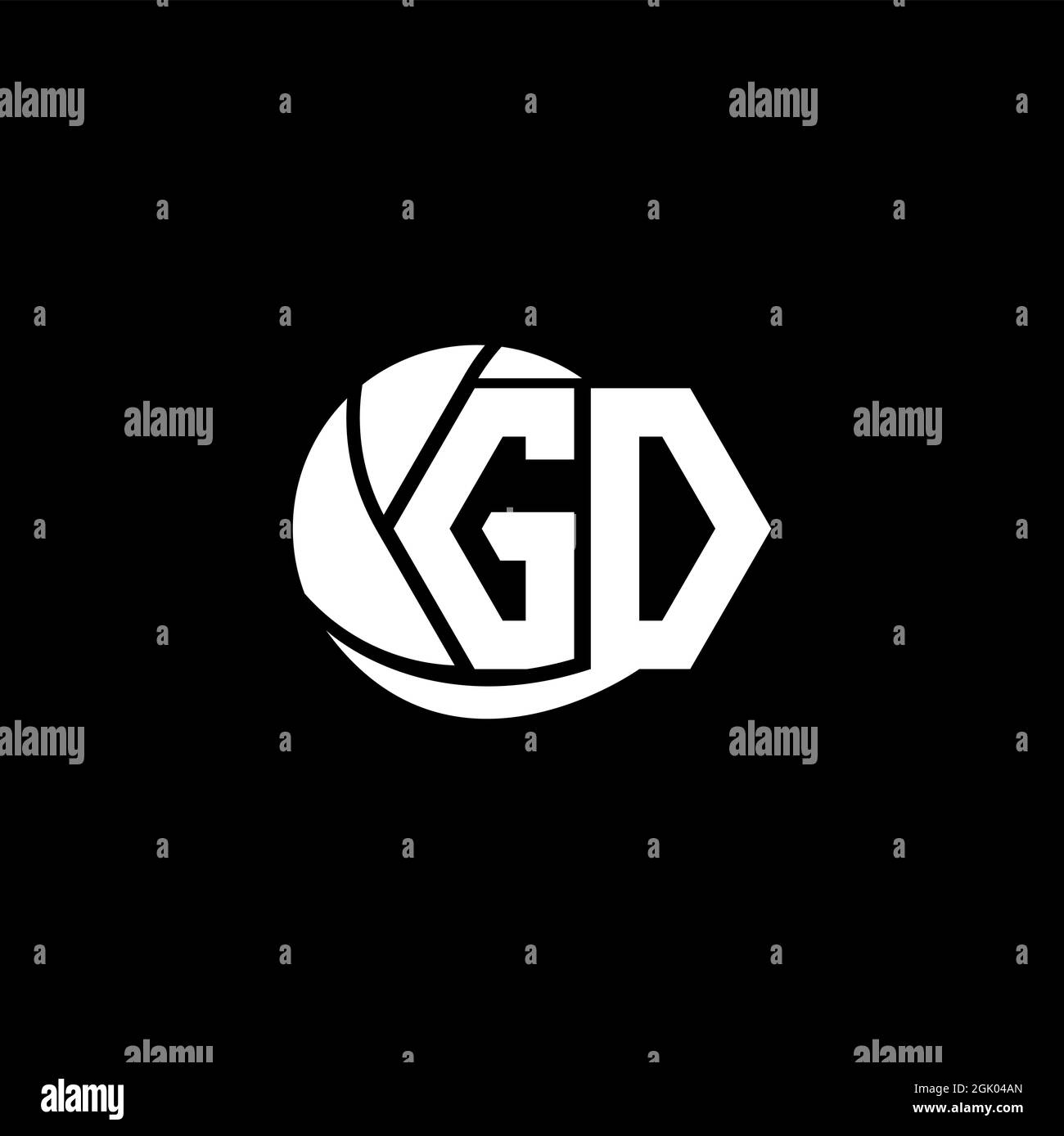 Gd logo design Black and White Stock Photos & Images - Alamy