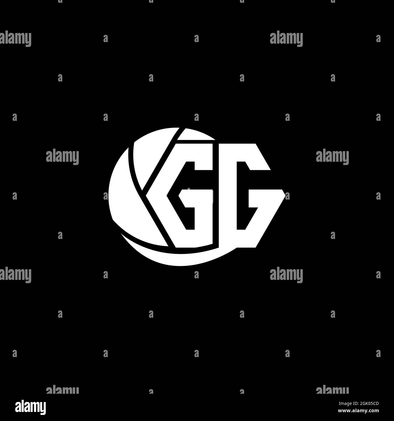 Initial gg logo Black and White Stock Photos & Images - Alamy