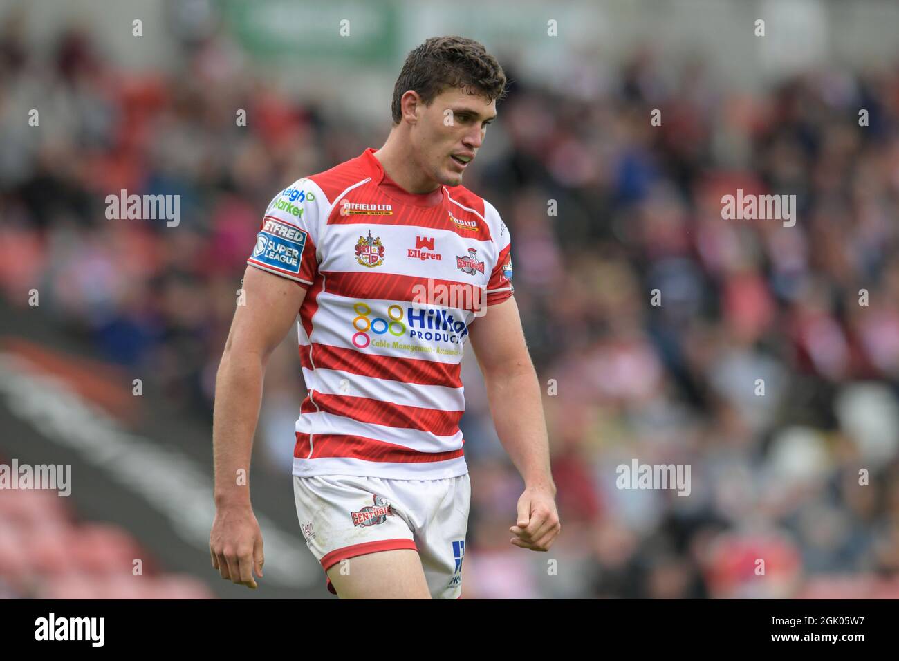 Sam Stone (36) of Leigh Centurions in action during the game Stock ...