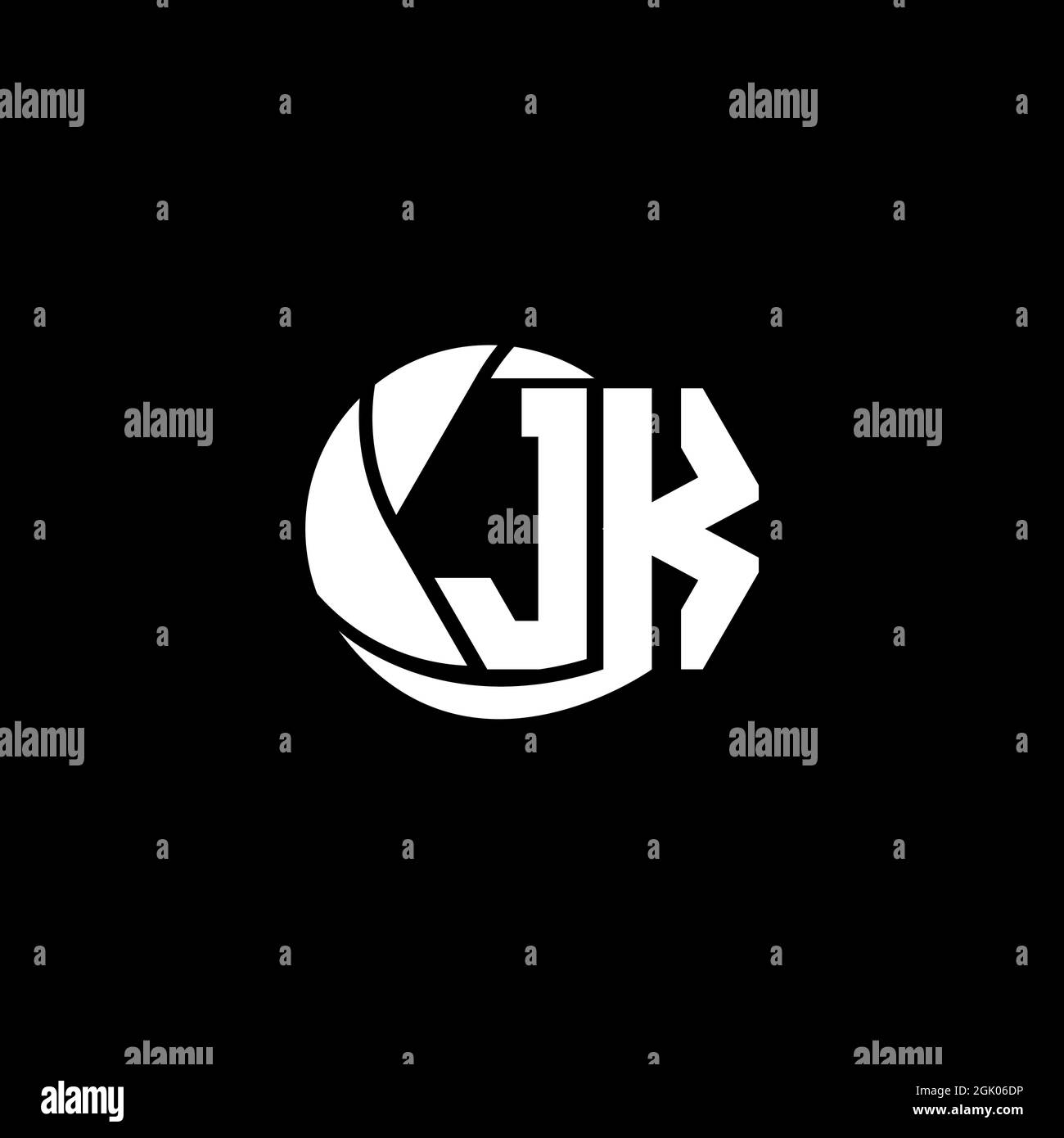 Initial JK logo design Geometric and Circle style, Logo business branding Stock Vector Image ...