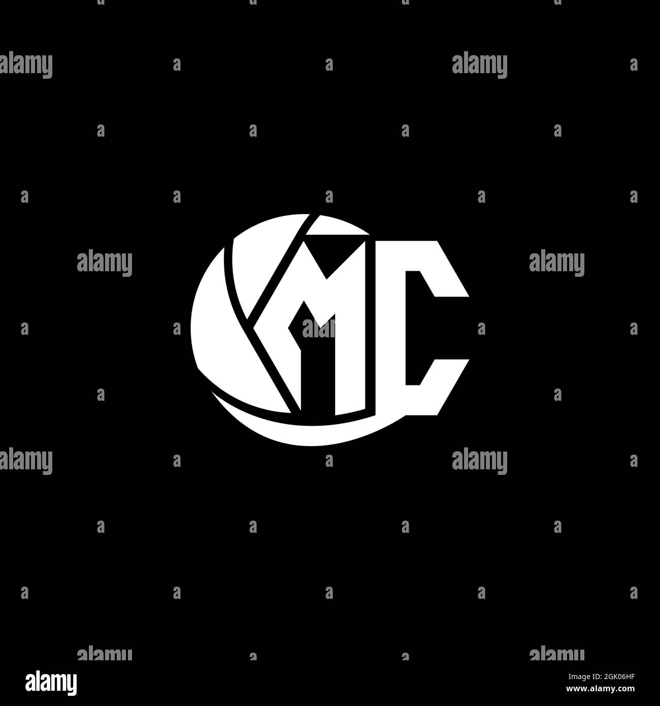 Initial MC logo design Geometric and Circle style, Logo business branding Stock Vector Image ...