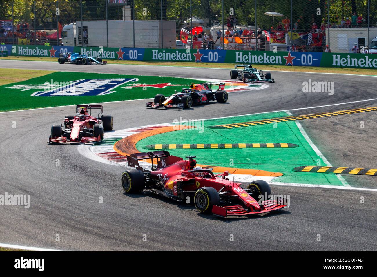 16 LECLERC Charles (mco), Scuderia Ferrari SF21, action during the Formula 1 Heineken Gran ...