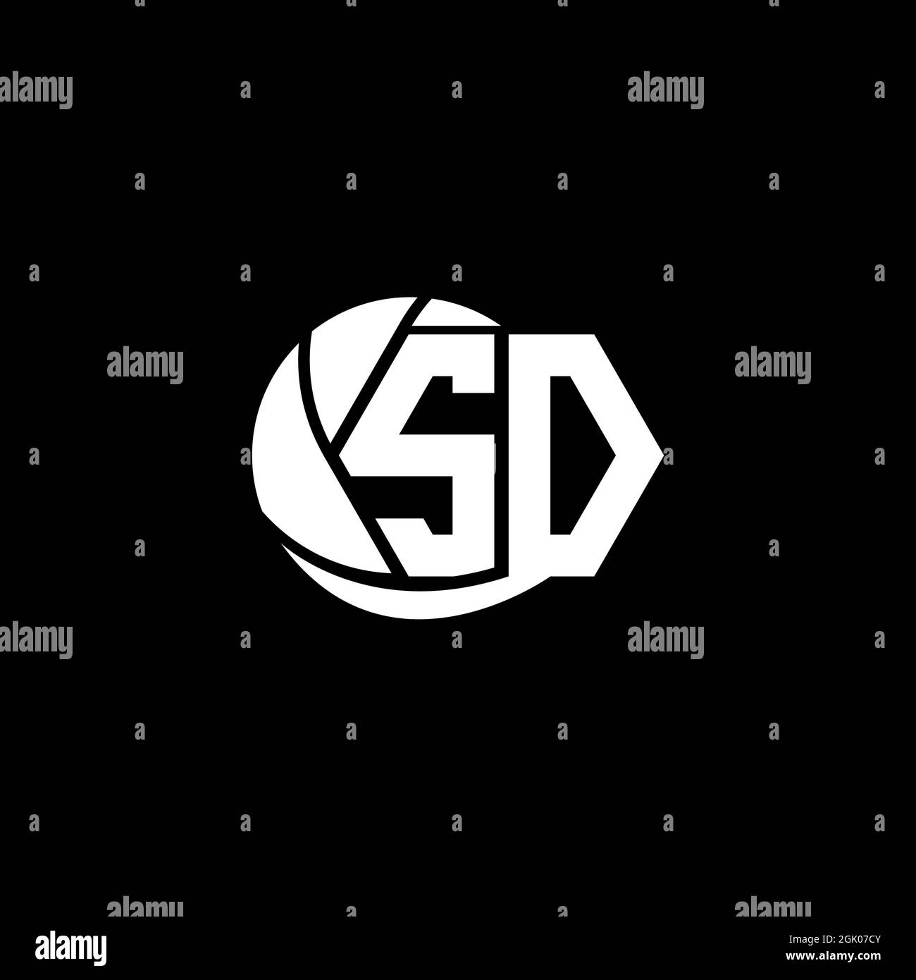 Initial SD logo design Geometric and Circle style, Logo business ...
