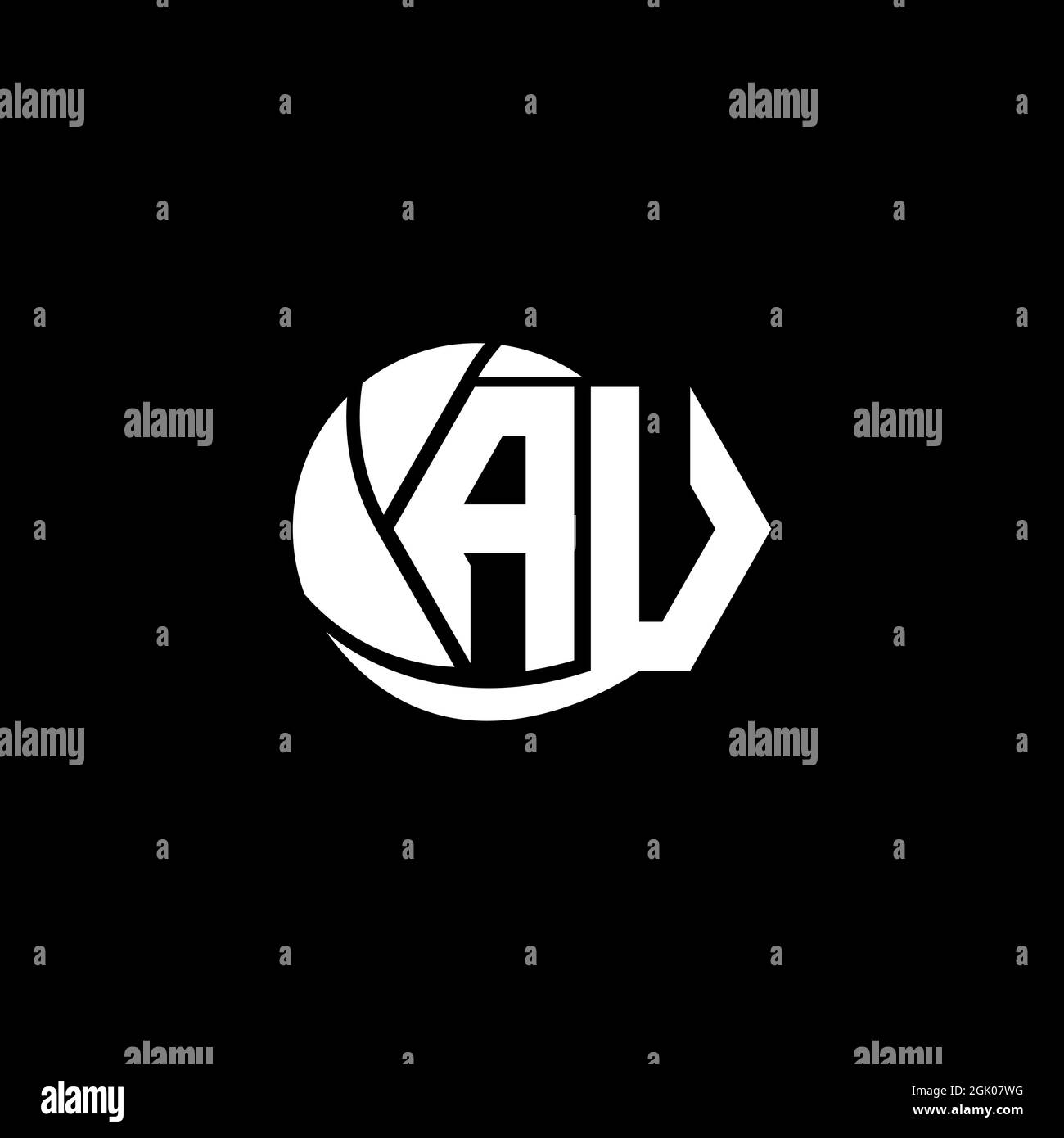 Initial AU logo design Geometric and Circle style, Logo business ...