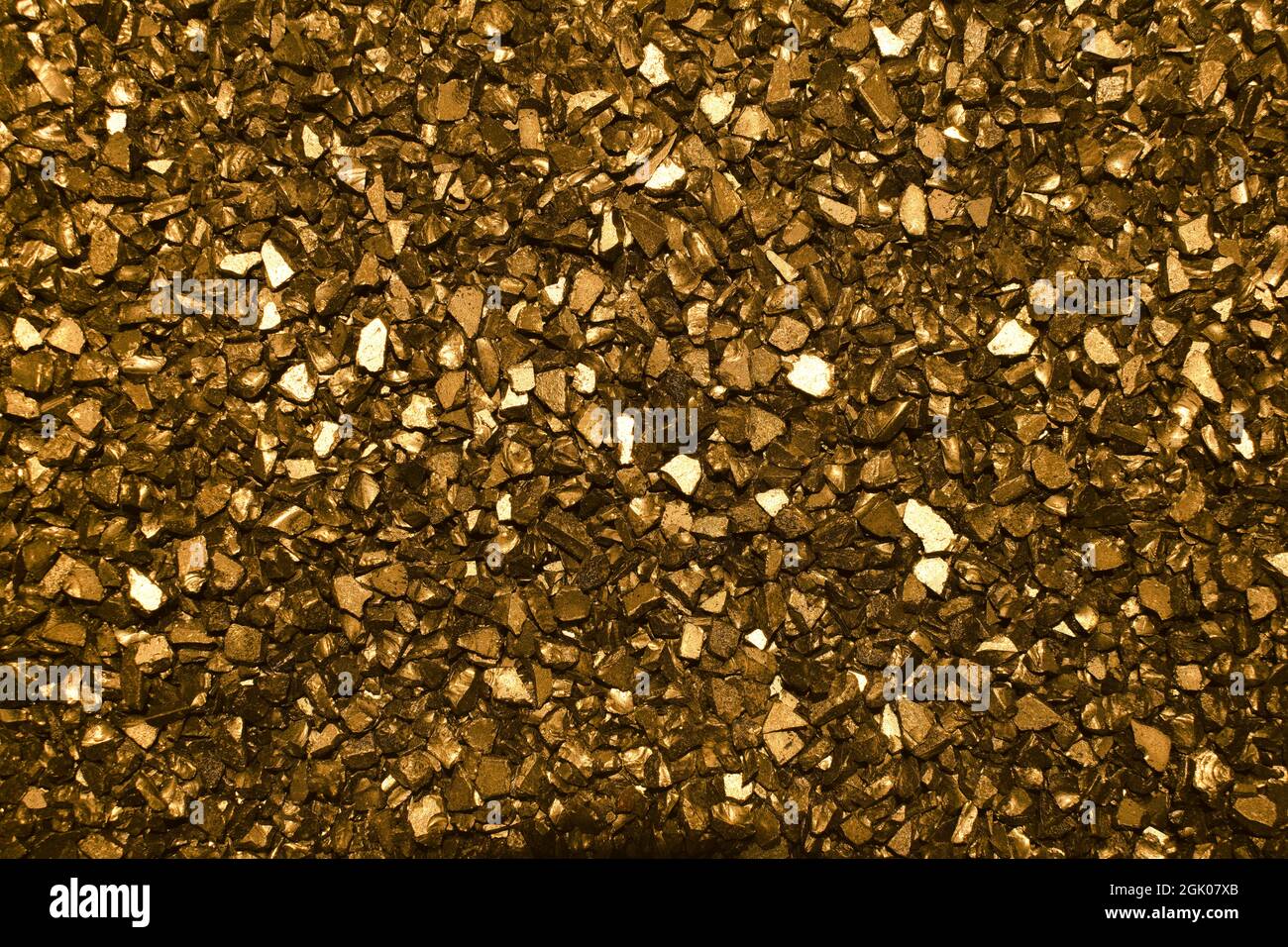 Golden broken glass texture Stock Photo - Alamy