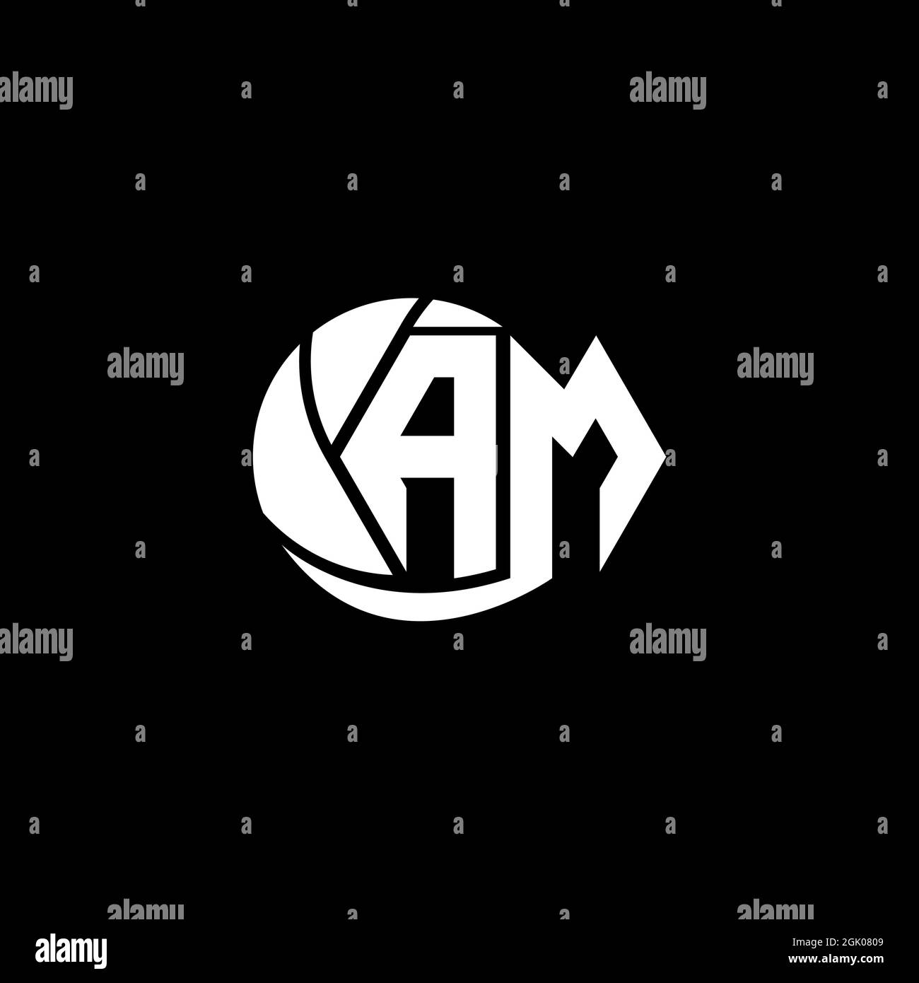 Initial AM logo design Geometric and Circle style, Logo business ...