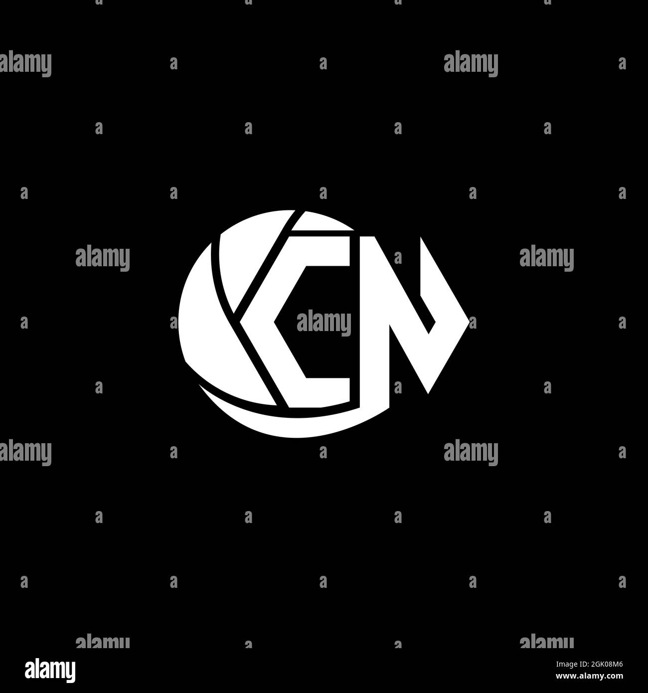 Initial CN logo design Geometric and Circle style, Logo business ...