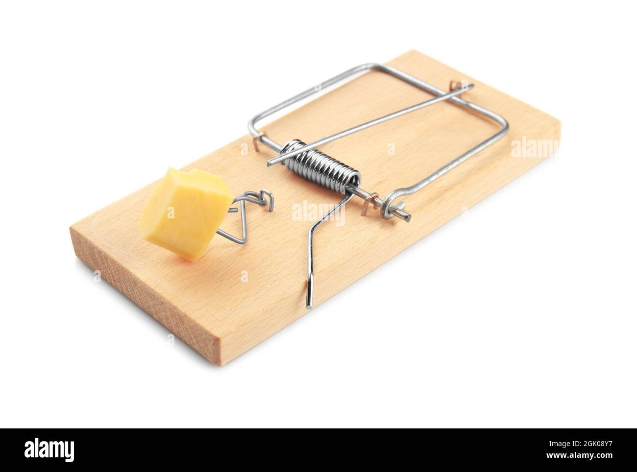 Mouse trap on white background Stock Photo - Alamy