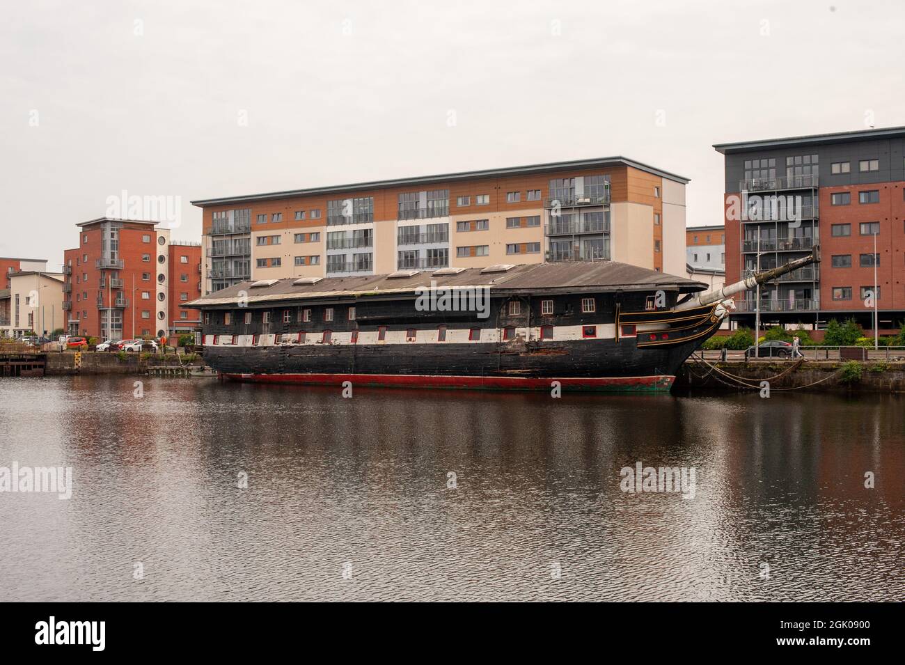 The HMS Unicorn formerly sailing frigate restored as a floating museum ...