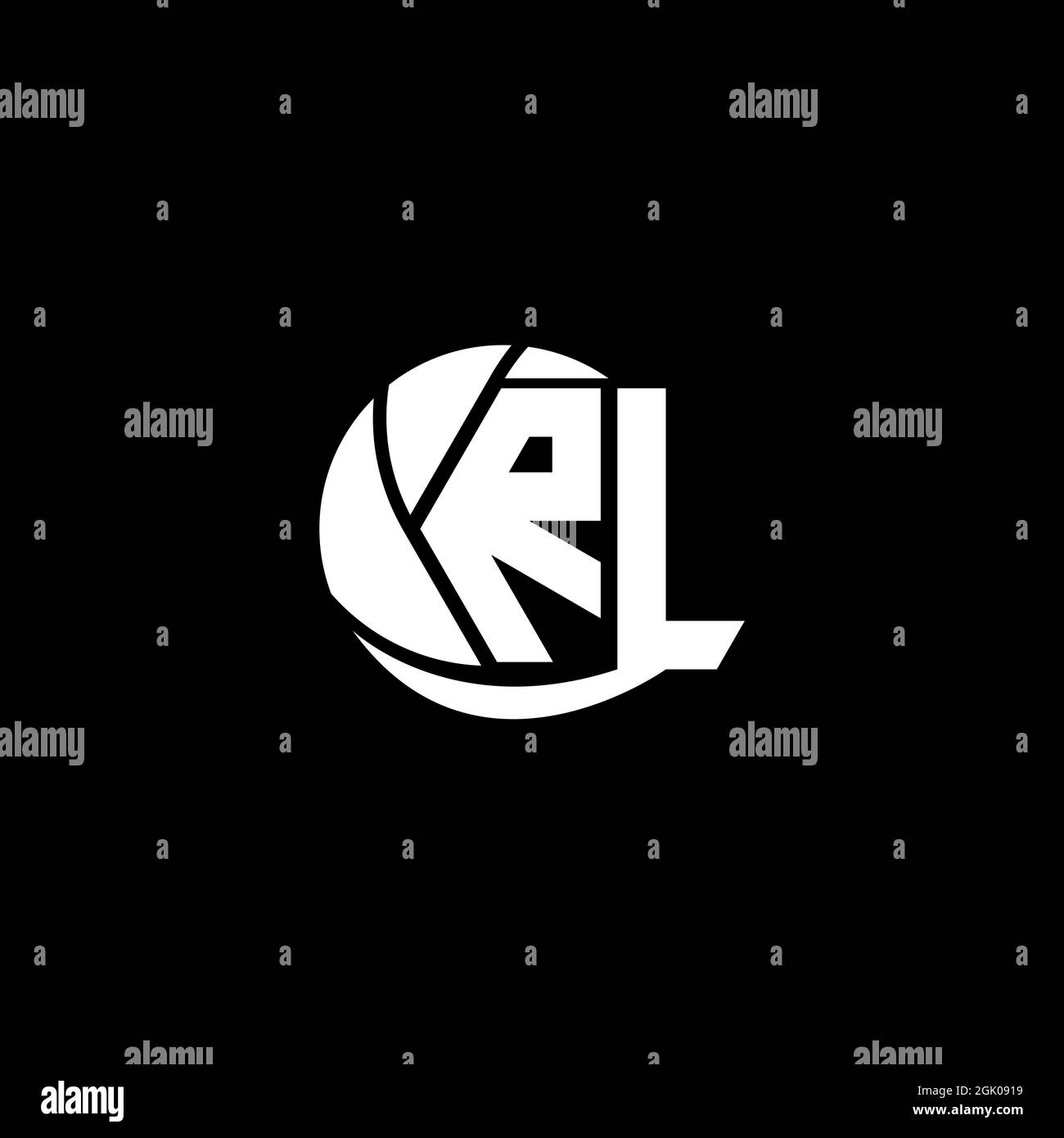 Initial RL logo design Geometric and Circle style, Logo business ...