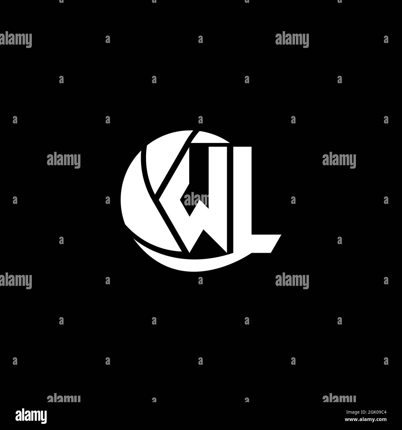 Initial WL logo design Geometric and Circle style, Logo business ...