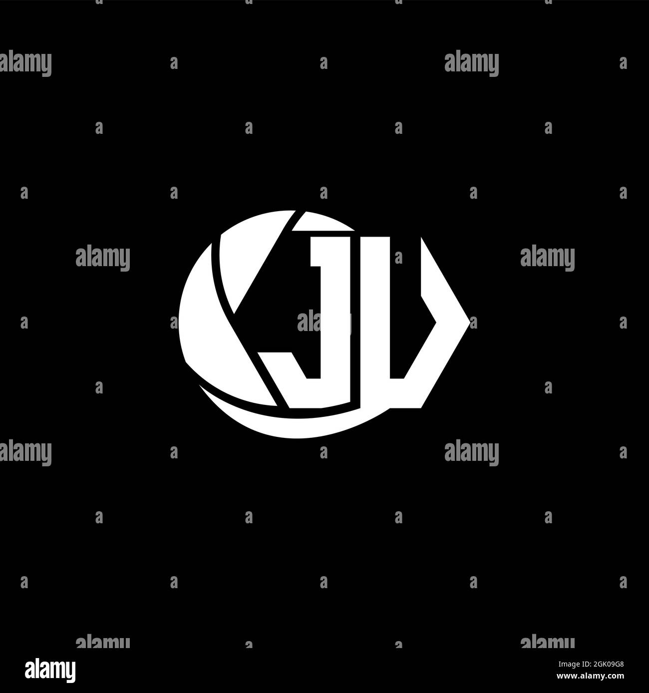 Initial JU logo design Geometric and Circle style, Logo business ...