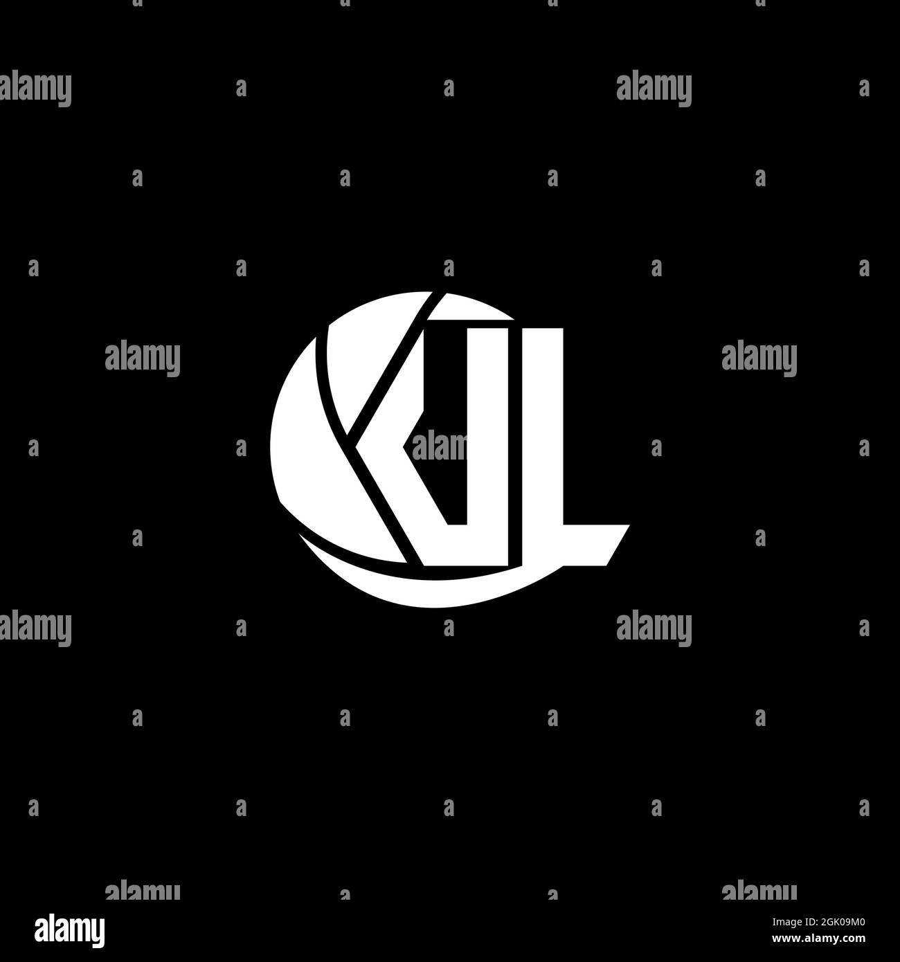 Initial UL logo design Geometric and Circle style, Logo business ...