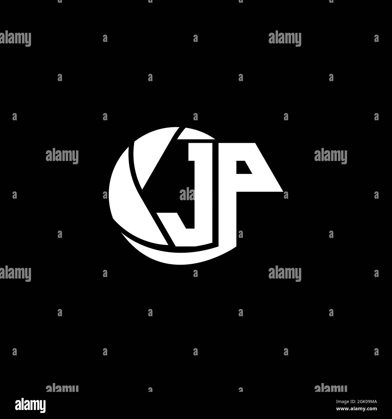 Initial JP logo design Geometric and Circle style, Logo business ...