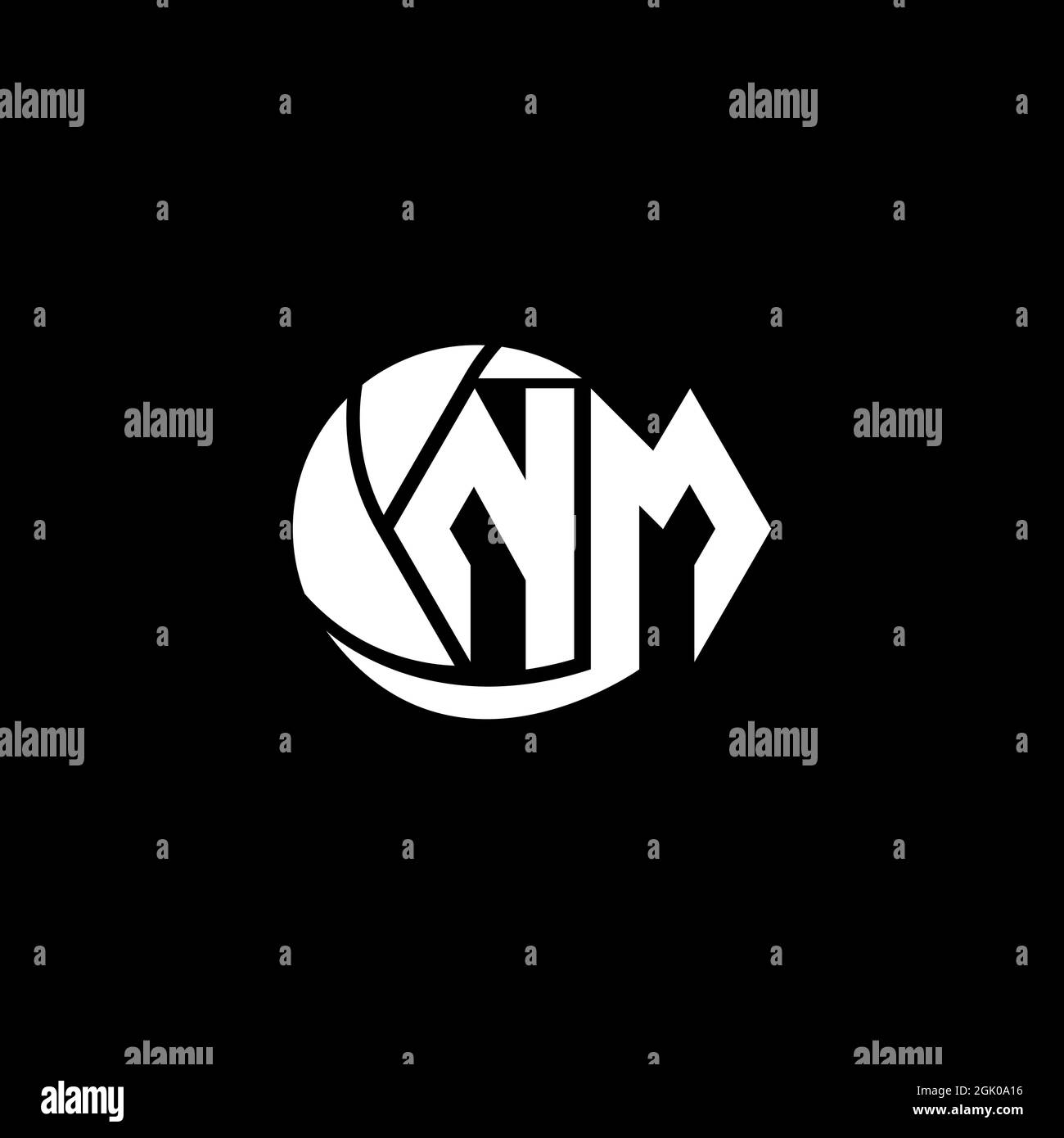 Nm logo design Black and White Stock Photos & Images - Alamy
